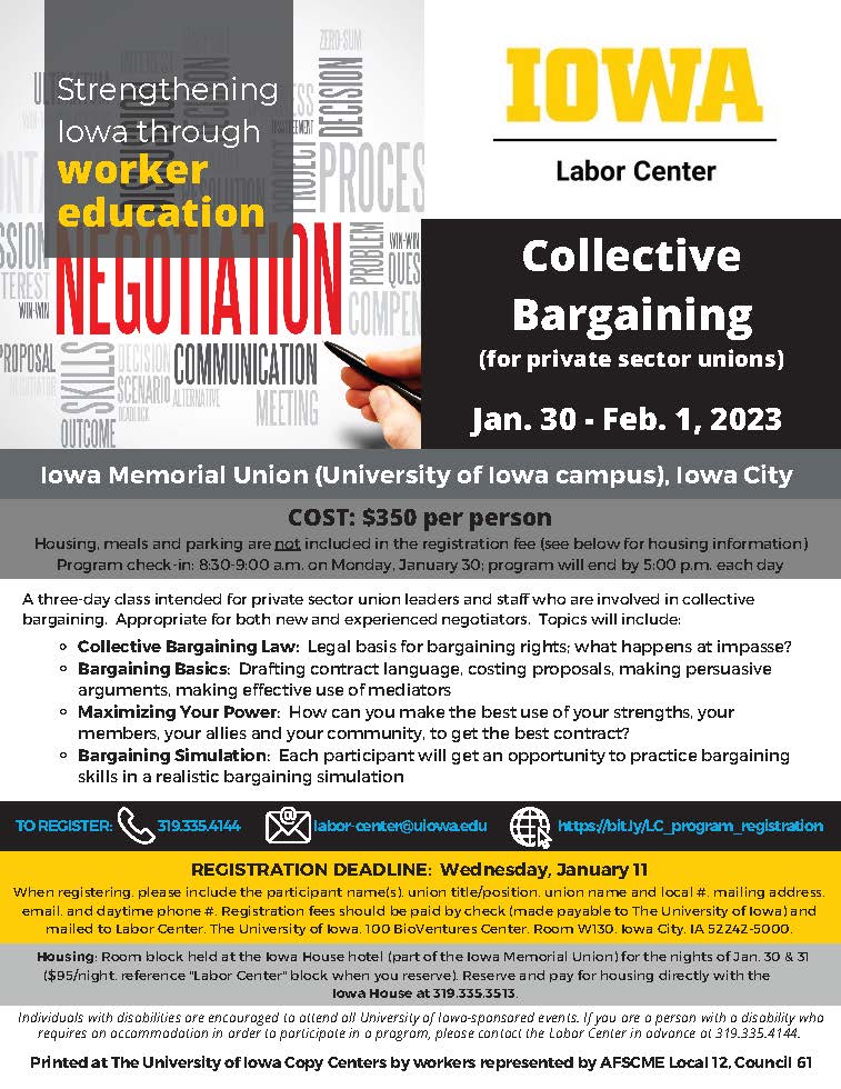 Labor Center | The University of Iowa