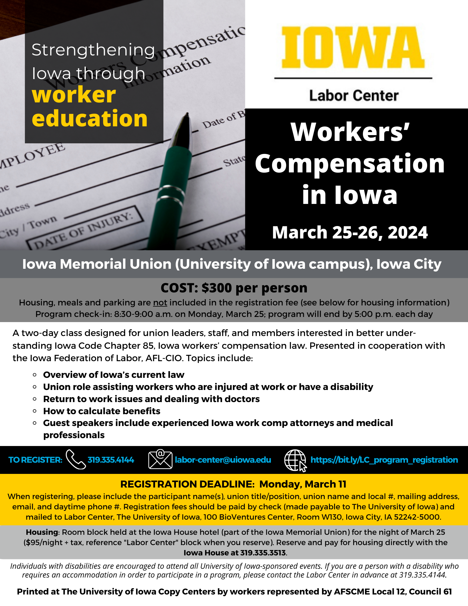 Labor Center | The University of Iowa