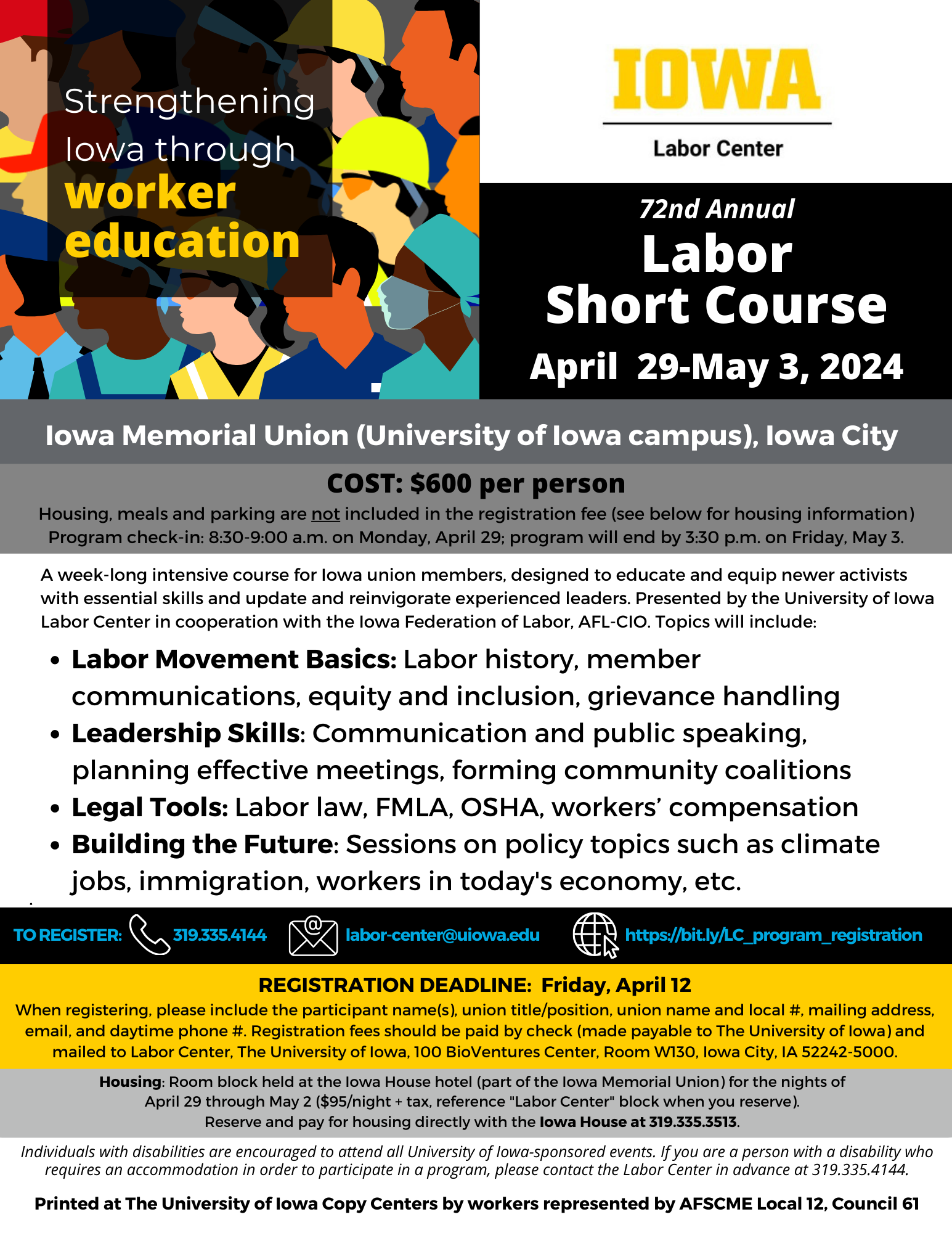Labor Center | The University of Iowa